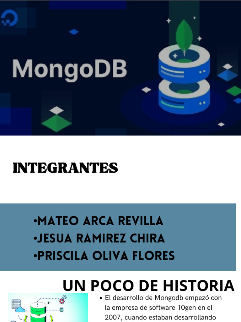 Exposición Mongodb | PDF | Mongo Db | Bases de datos