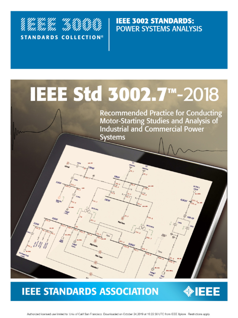 IEEE STD 3002.7 2018 Recommended Practice For Conducting Motorstarting ...