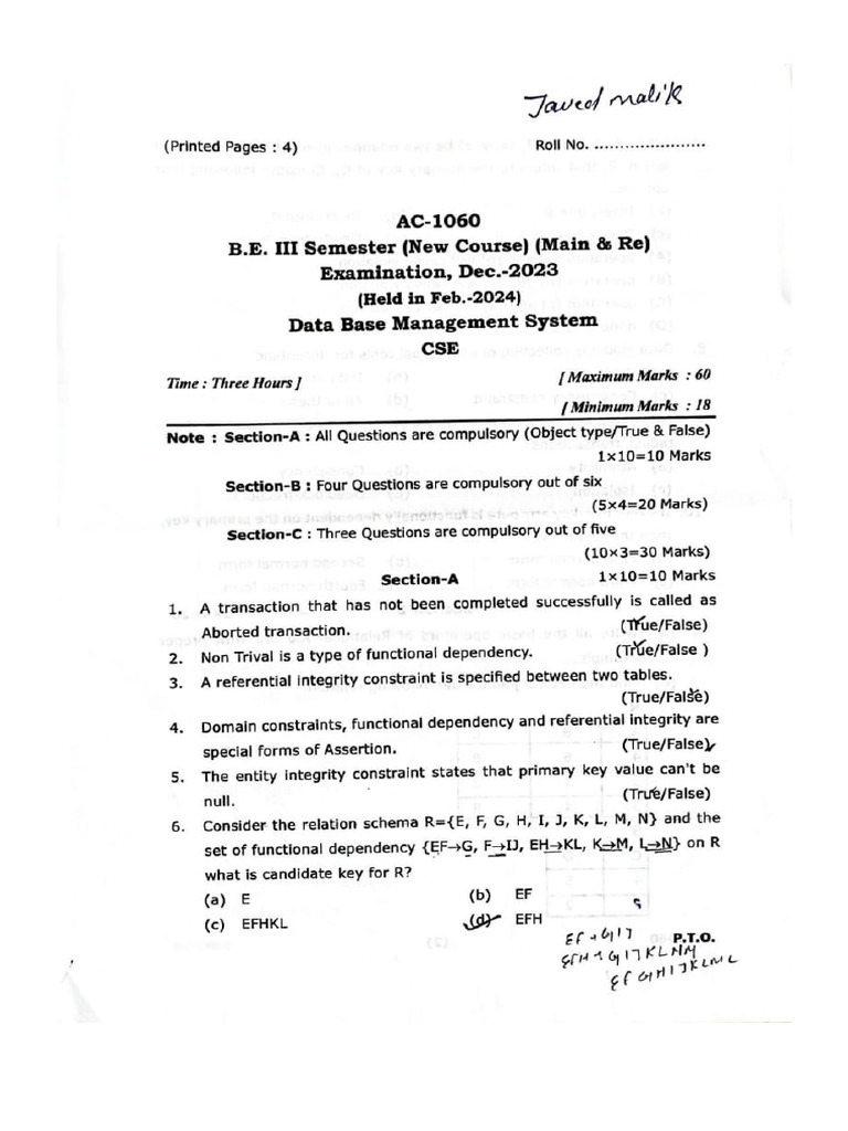 Dbmsall | PDF | Data Management | Databases