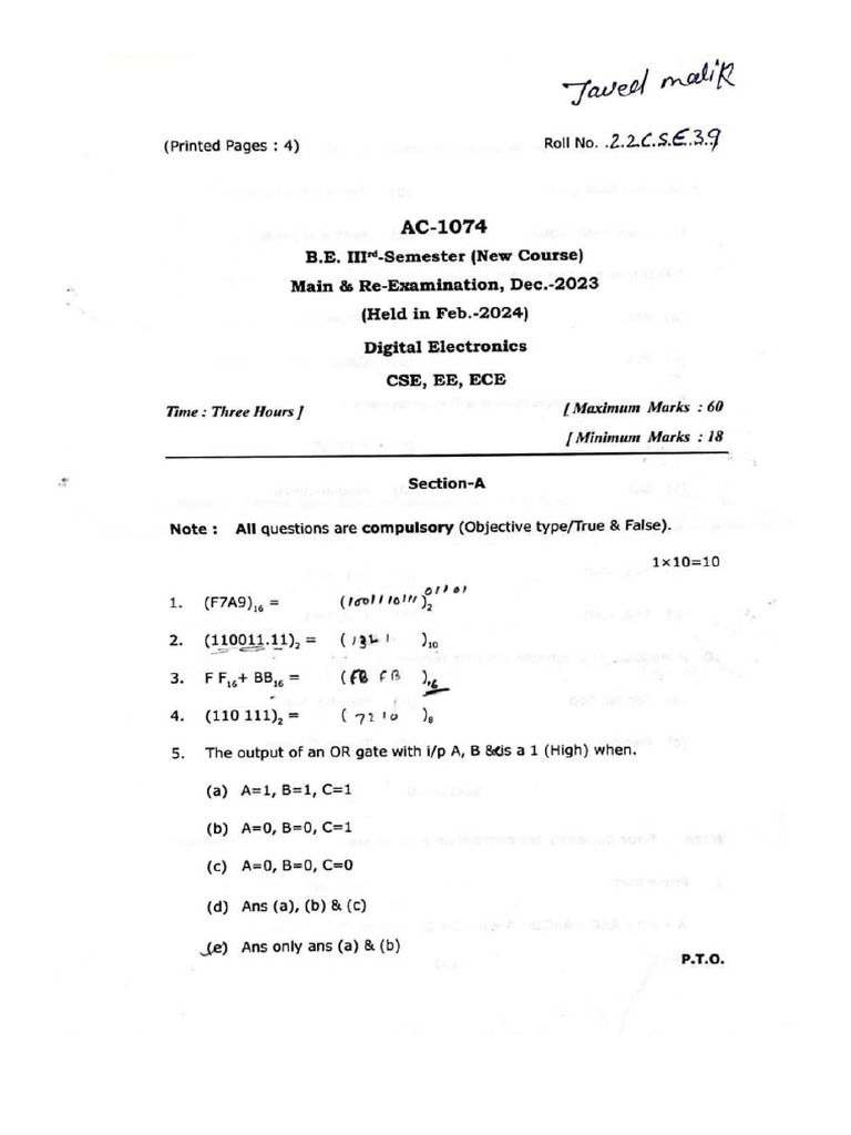 DEall | PDF | Electrical Engineering | Digital Electronics