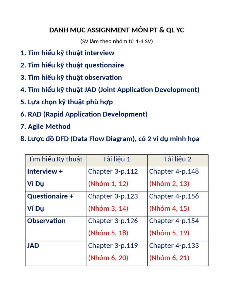 Assignment Thu thap yeu cau | PDF