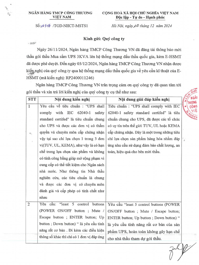 CV Giai Dap Kien Nghi | PDF