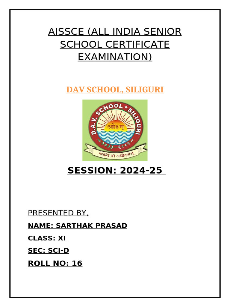 Aissce Pracrical Examination | PDF