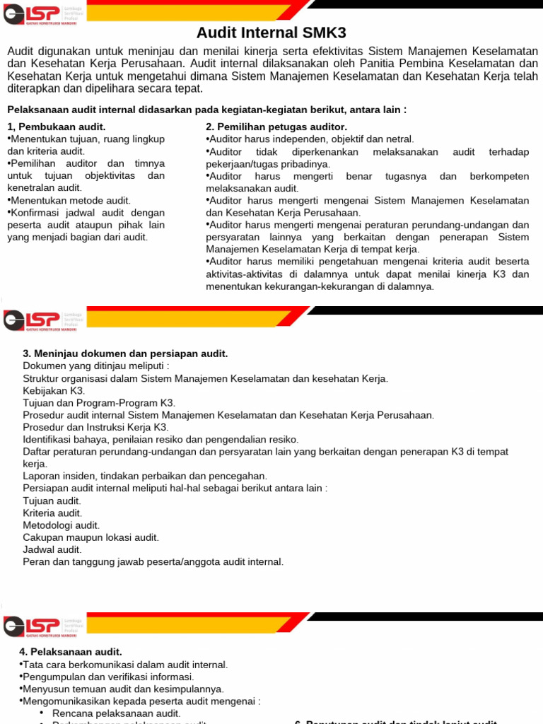 Panduan Audit dan Inspeksi K3 | PDF
