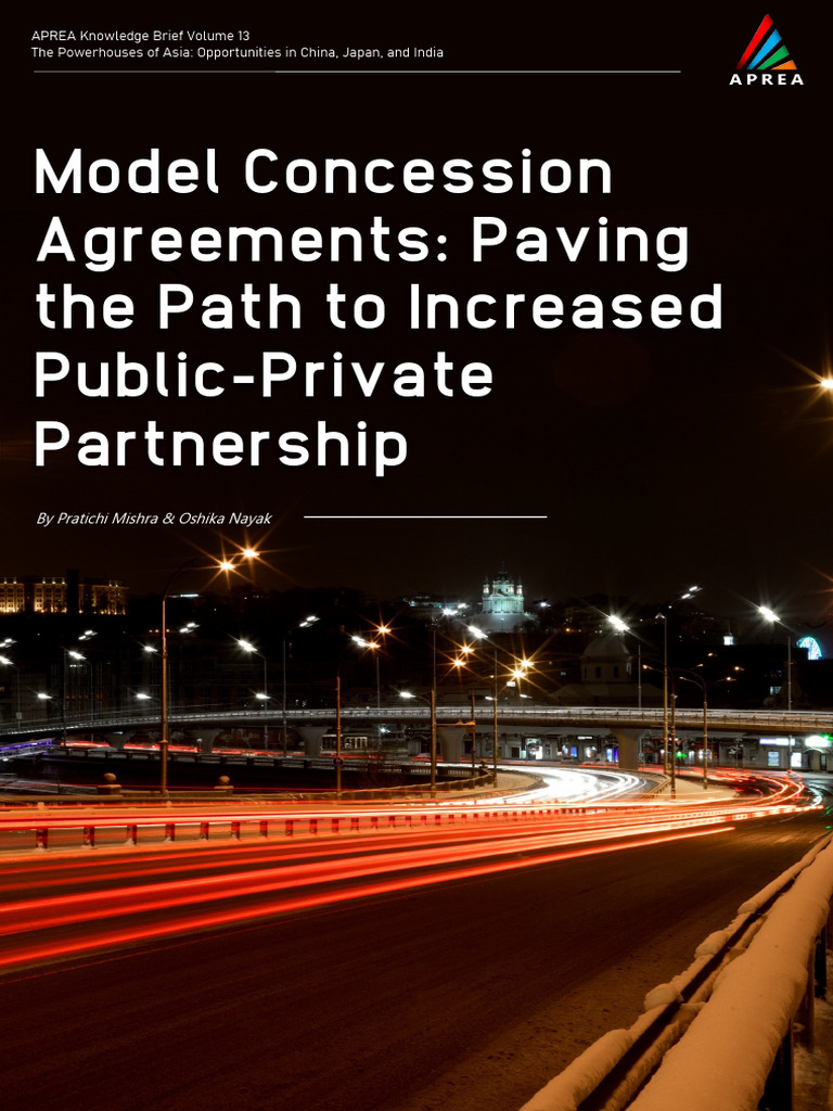 Model Concession Agreements Paving The Path To Increased Public Private ...