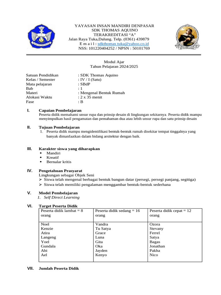 Modul SBdP: Mengenal Bentuk Rumah | PDF