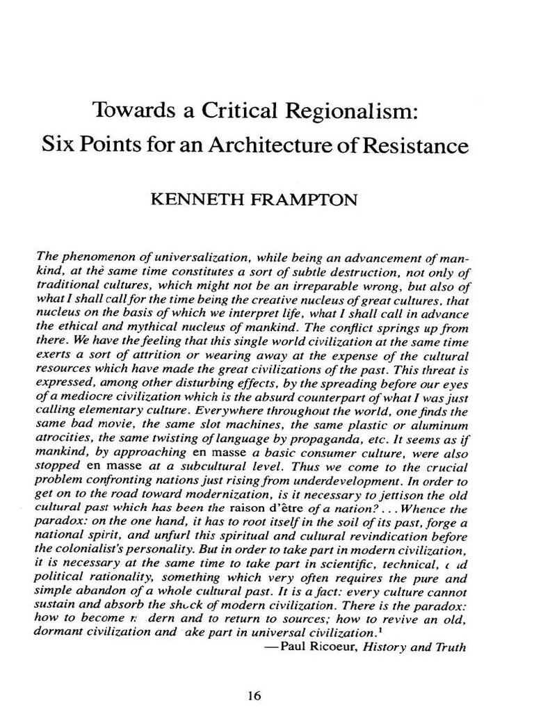 Frampton's Six Points for Resistance | PDF