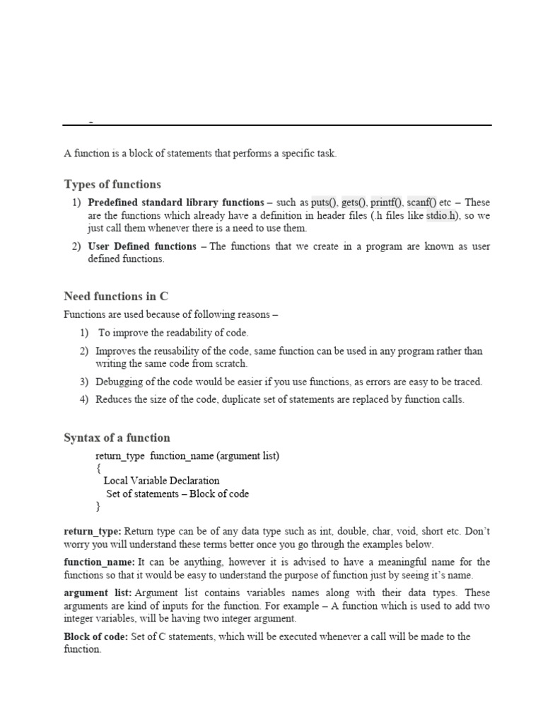 Unit 4-Part 2 Modularisation Details | PDF | Parameter (Computer Programming) | Computer Program