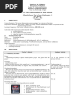 Detailed Lesson Plan in General Mathematics | PDF | Function ...