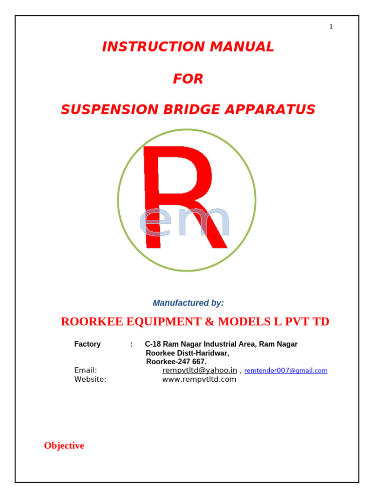 Suspension Bridge App. | PDF