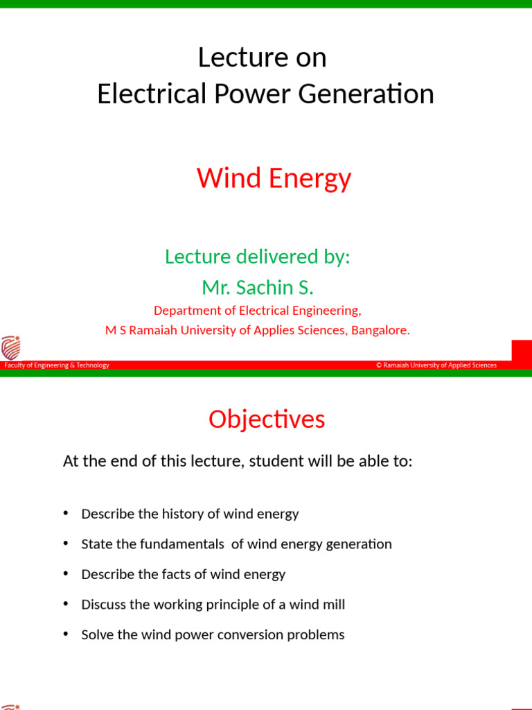 Wind Power Plant | PDF | Wind Turbine | Wind Power