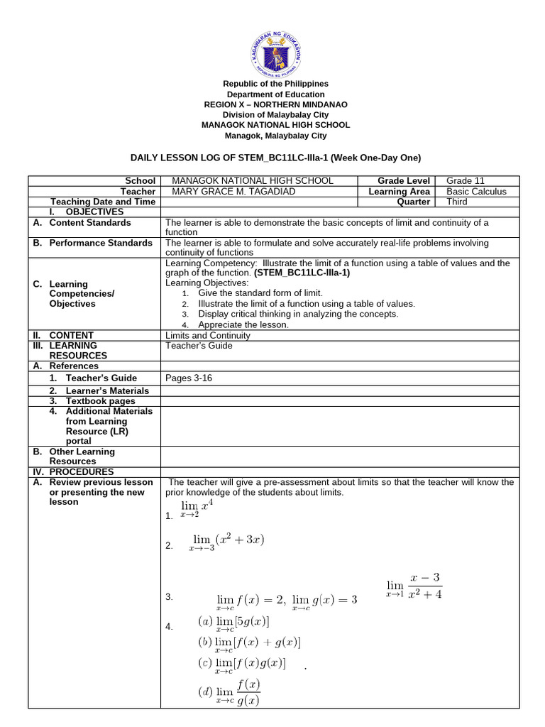 BC III-1 | PDF | Learning | Teachers