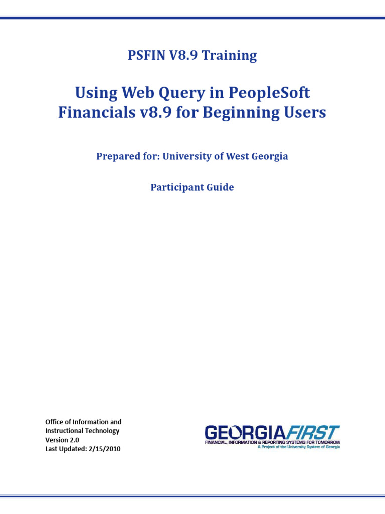 PS Query Manual-Beginner | PDF | Relational Database | Databases