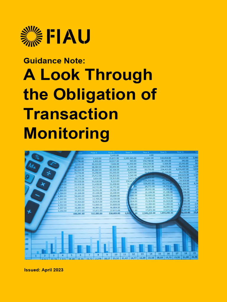 Guidance Note A Look Through The Obligation of Transaction Monitoring ...