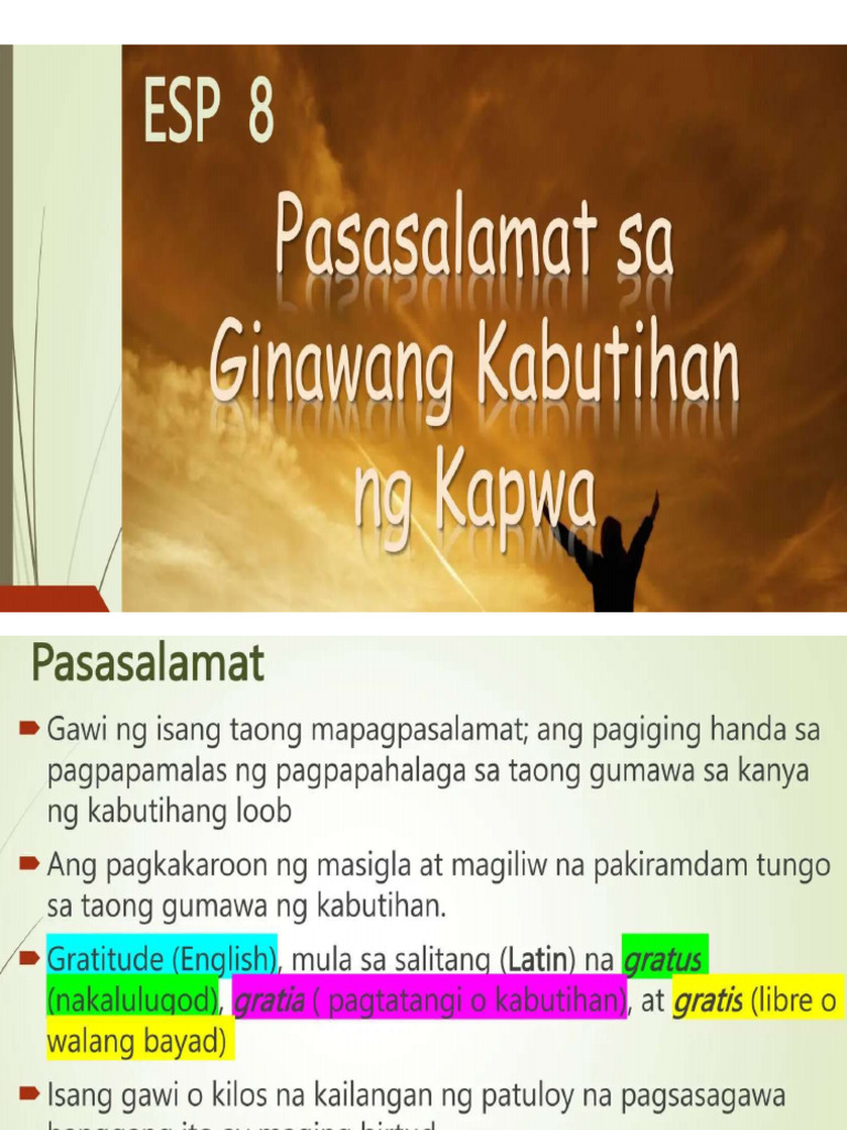 Ang Pasasalamat Pdf