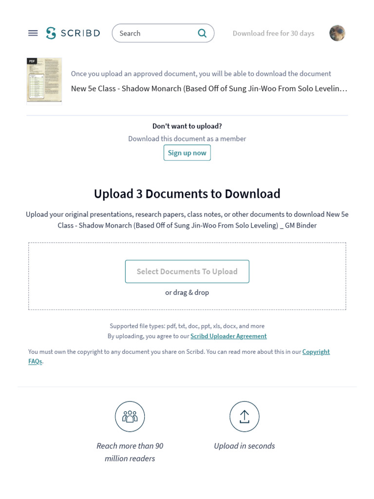 Upload A Document - Scribd | PDF | Scribd | Software