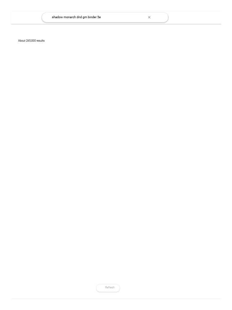 Shadow Monarch DND GM Binder 5e - Search | PDF