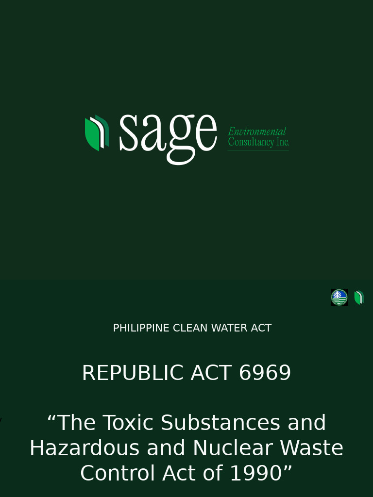 NEW PPT of RA 6969 (3) (1) | PDF | Waste | Solvent