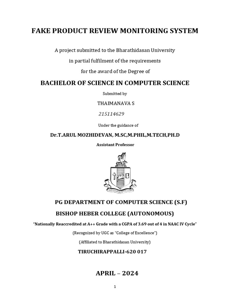 Fulldoc - BHC BSC - Fake Product Review New | PDF | System | Computing