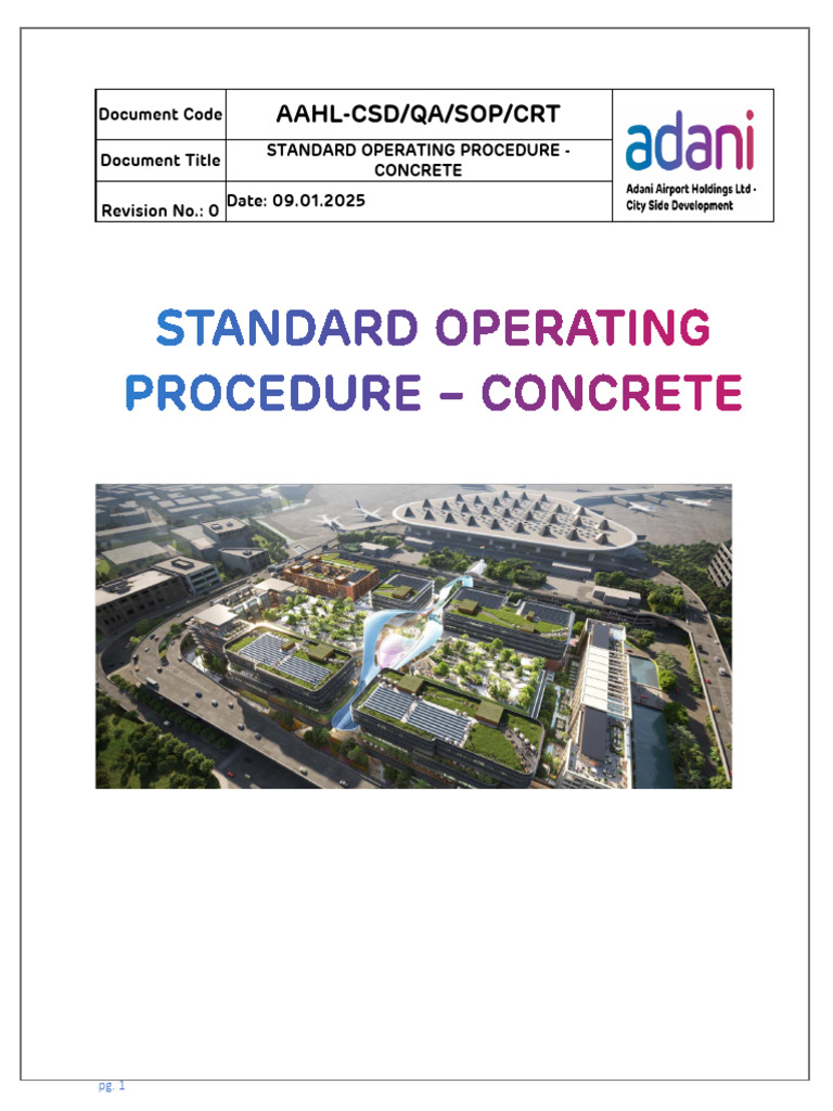 SOP Concrete 3 | PDF | Concrete | Cement