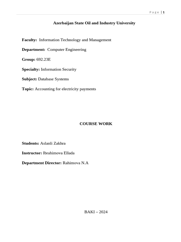 course work ZAKHRA | PDF | Table (Database) | Sql