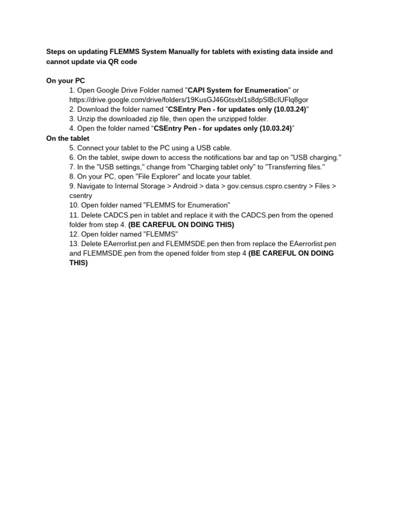 FLEMMS - Updating FLEMMS System Manually (For Those With Existing Data ...