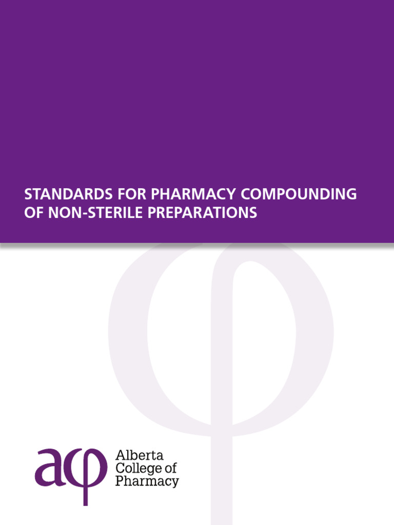 Standard Pharmacy Non-Sterile Compounding | PDF | Pharmacy | Pharmacist