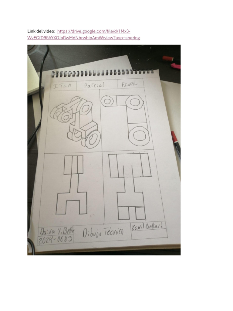 Examen Final Dibujo Técnico | PDF