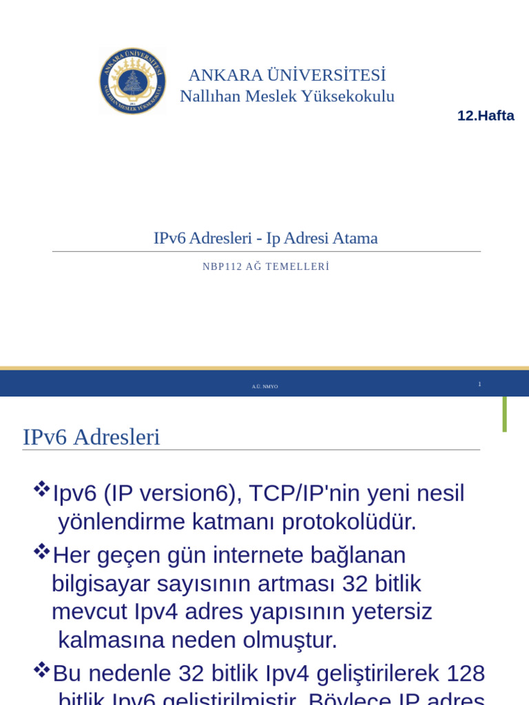 Hafta Ipv6 - DNS - DHCP | PDF