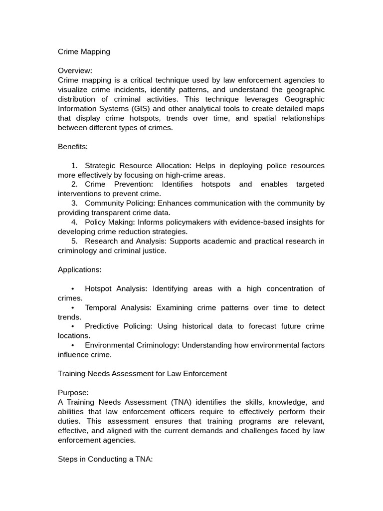 Crime Mapping | PDF | Crimes | Crime & Violence