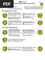 PLL Algorithms | PDF | Mathematics | Combinatorics