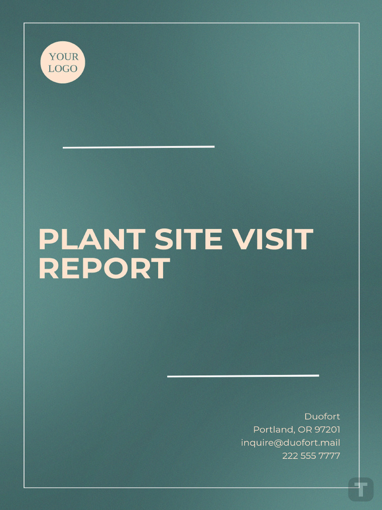 Plant Site Visit Report Template | PDF