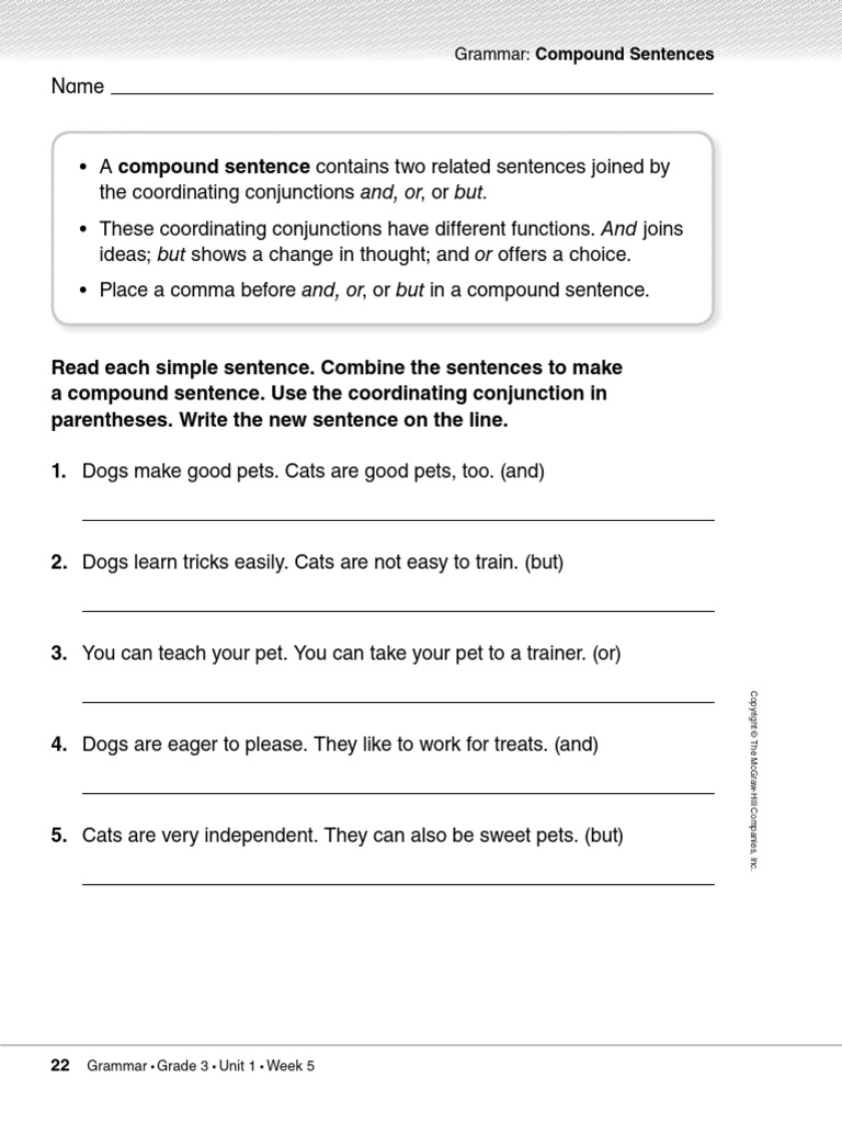 Wonders Grammar Reproducibles Grade 3 - 30 | PDF