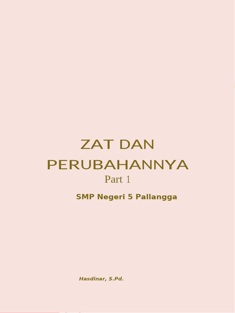 Perubahan Wujud ZT | PDF