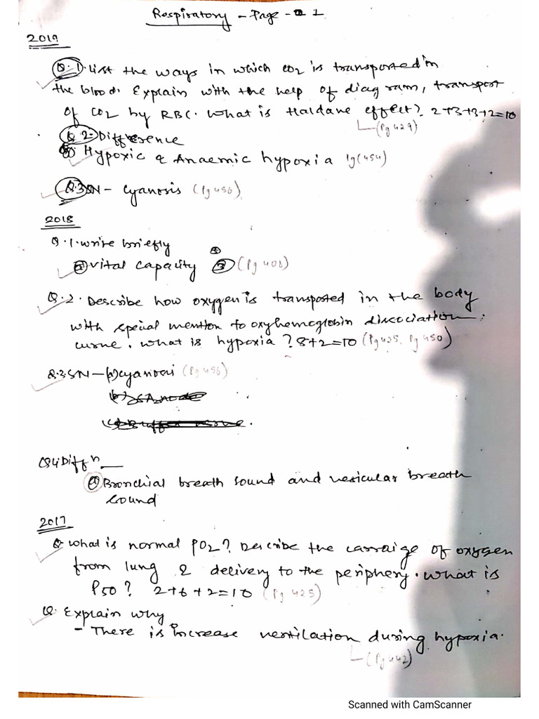 10 Yr Pyq Chapterwise Physiology | PDF