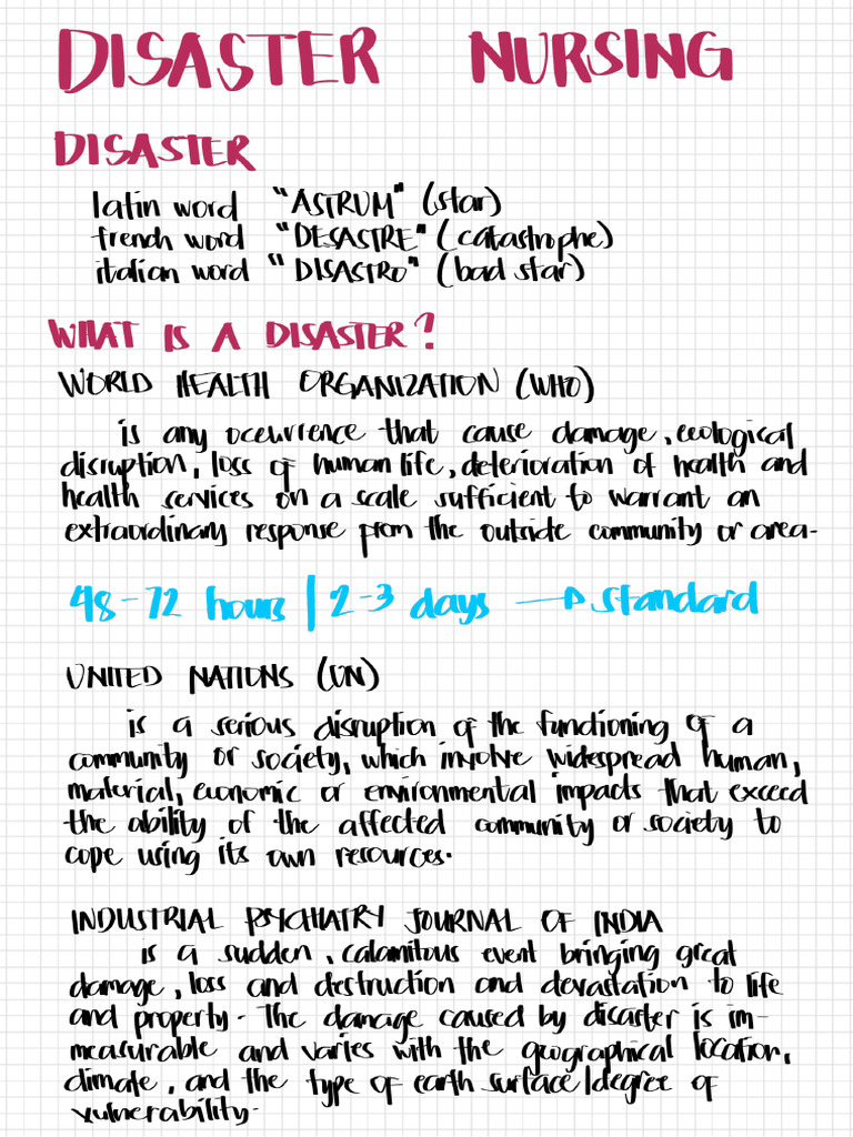 Disaster Nursing | PDF