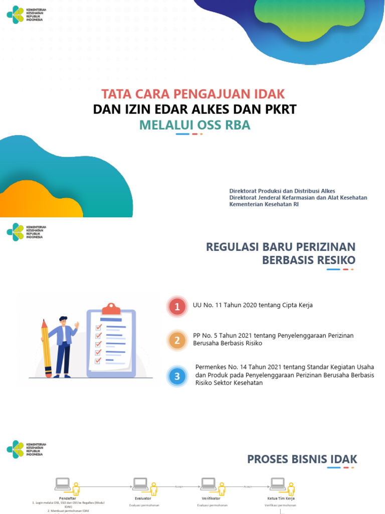 Tutorial Pengajuan Idak Dan Izin Edar Alkes PKRT 2023 | PDF