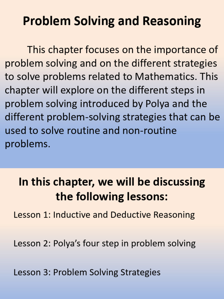 Chapter 3 revised pdf | PDF | Inductive Reasoning | Deductive Reasoning