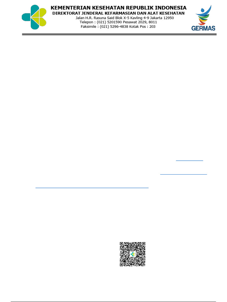 Pengumuman Pemutakhira Izin Penyalur Alat Kesehatan (Ipak) | PDF