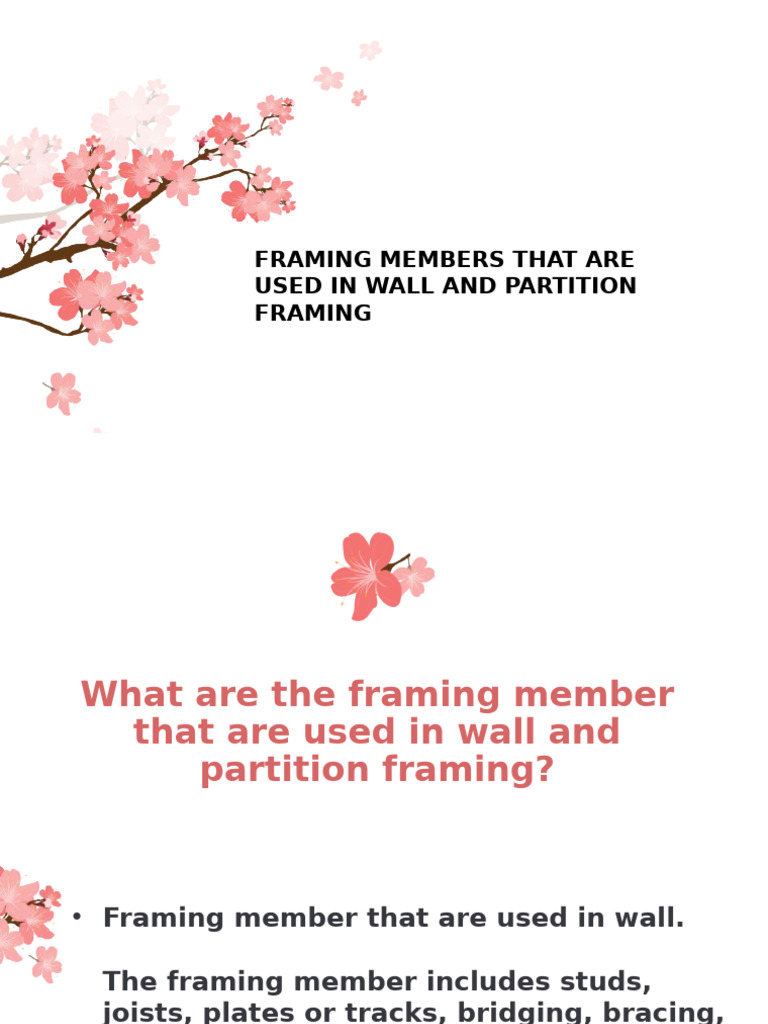 Framing Members Wps Office | PDF | Framing (Construction ...