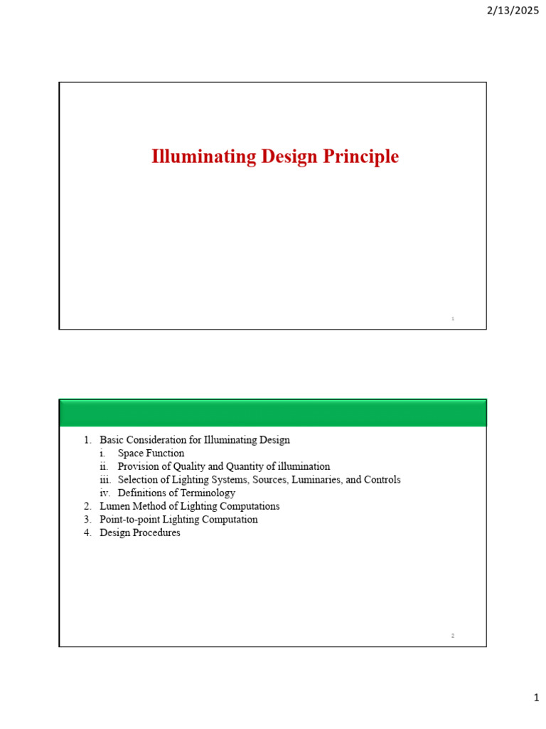 Chapter 7 Illuminating Design Principle | PDF | Lighting | Interior Design