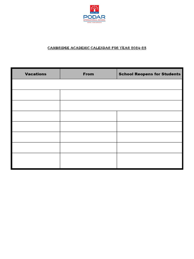 Reopening Dates After Session Break For The Academic Year-2023-24 | PDF ...