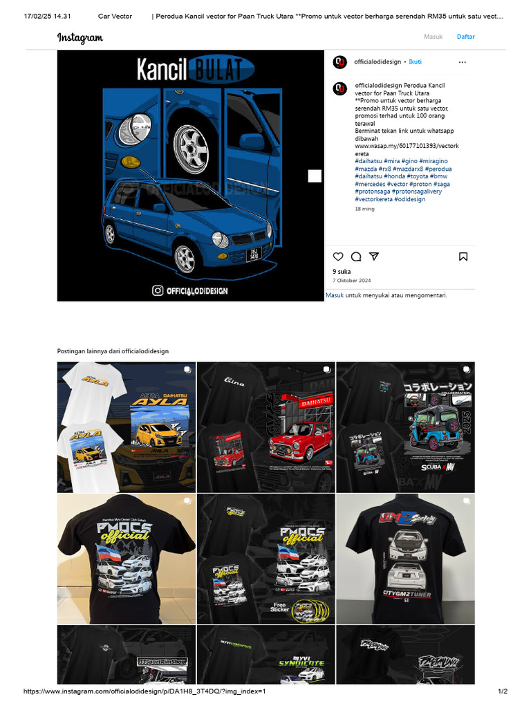 Car Vector ??? _ Perodua Kancil Vector for Paan Truck Utara __Promo ...