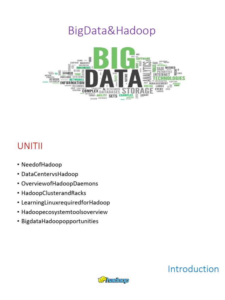 BIGDATA AND HADOOP - Unit II | PDF | Apache Hadoop | Information Retrieval