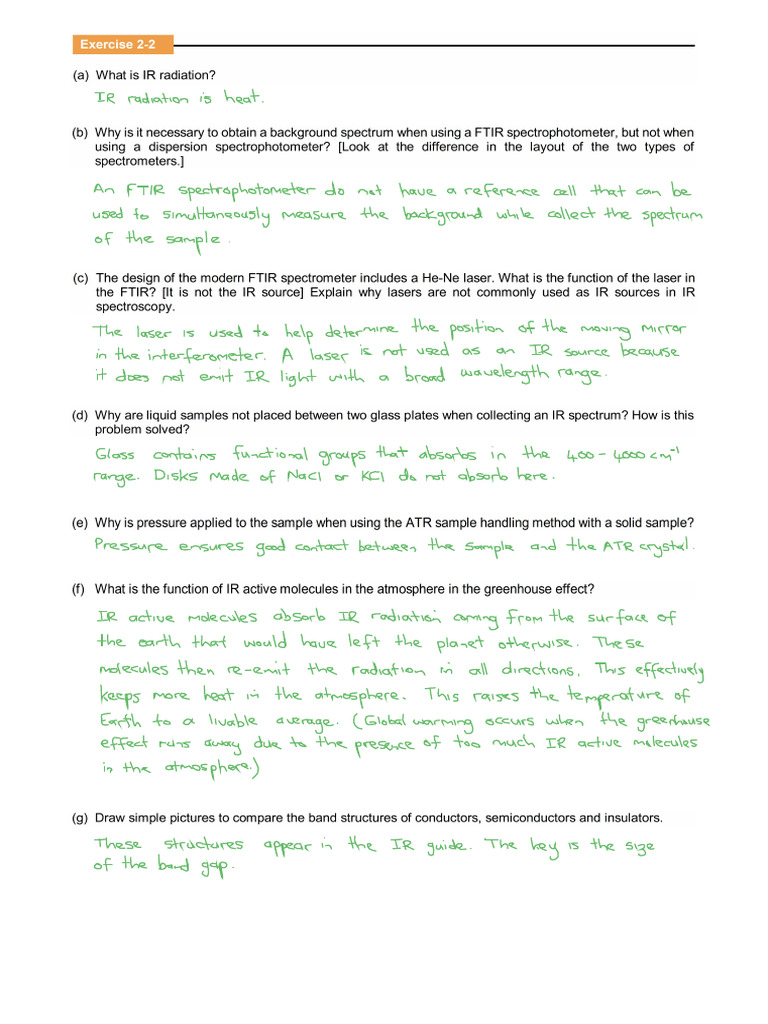 Answers Exercise 2-2 Efundi | PDF