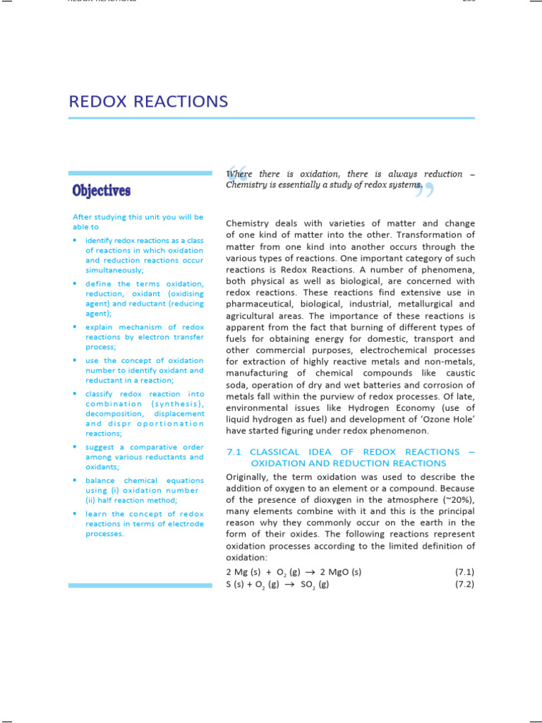 Redox Reactions 021 | PDF | Redox | Chemical Reactions