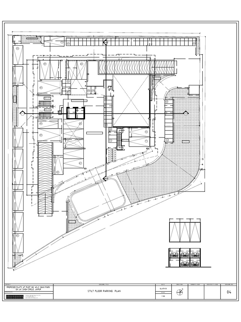 Stilt Floor Parking Design Plan | PDF | Stairs | Gardens