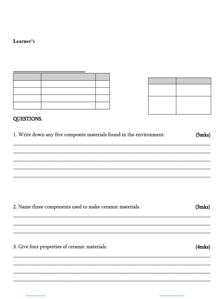 Grade 9 Pre Tech QS Term 1 Opener | PDF | Computing
