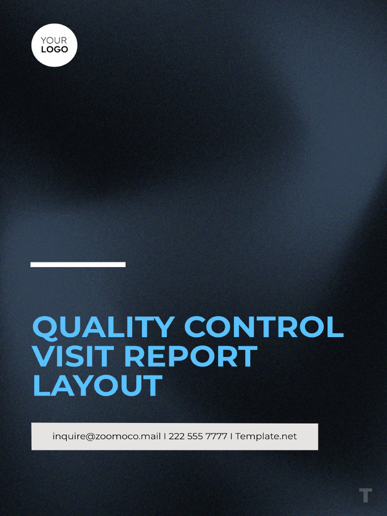 Quality Control Visit Report Layout Template | PDF