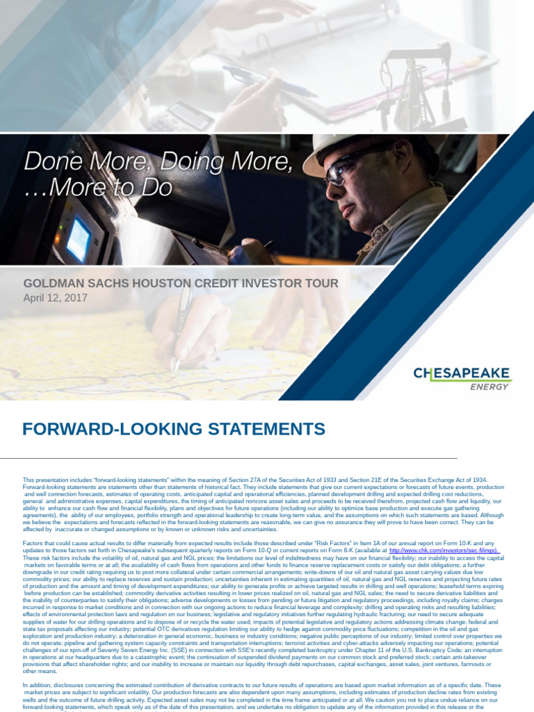 Goldman Sachs Houston Credit Investor Tour | PDF | Derivative (Finance ...